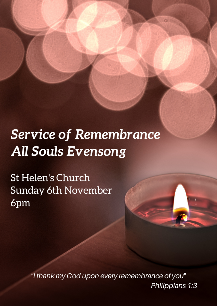 Evensong Service of Remembrance | St. Helens + St. Peters